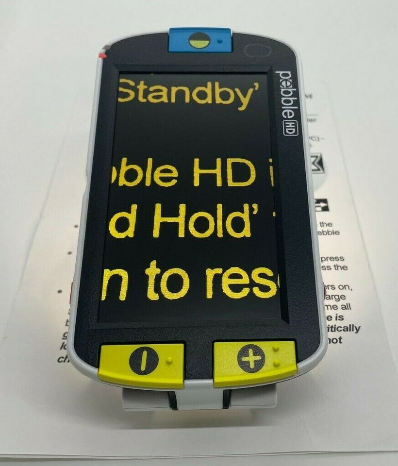 Enhanced Vision Pebble HD EASY Portable Magnifier 4.3" 13x OPEN BOX 1 ...
