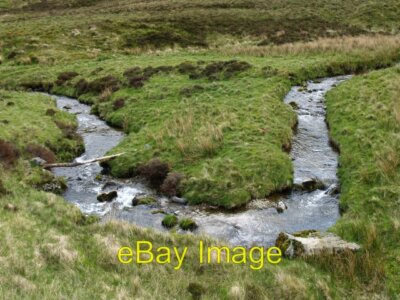 Photo 6x4 Meander Loch Burn Wanlockhead The small tree trunk spanning ...