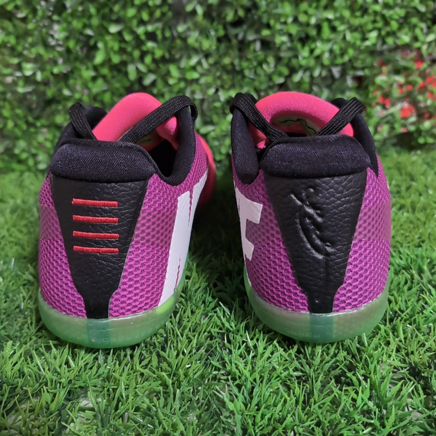 New Kobe Nike XI Mercurial Soccer Neon Pink Green Purple FCB 846183 635 ...