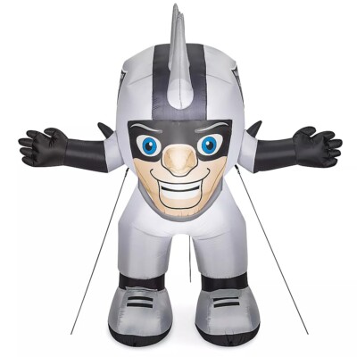 7 FT Air Blown Inflatable NFL Las Vegas Raiders Raider Rusher Mascot ...