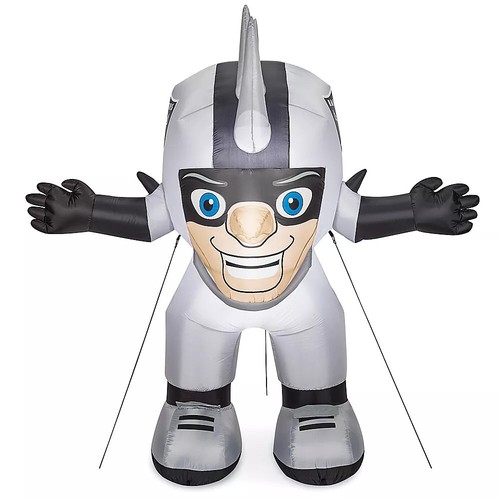 7 FT Air Blown Inflatable NFL Las Vegas Raiders Raider Rusher Mascot ...
