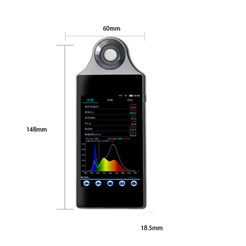 Portable Spectrometer Spectral Illuminance Meter with Spectral ...