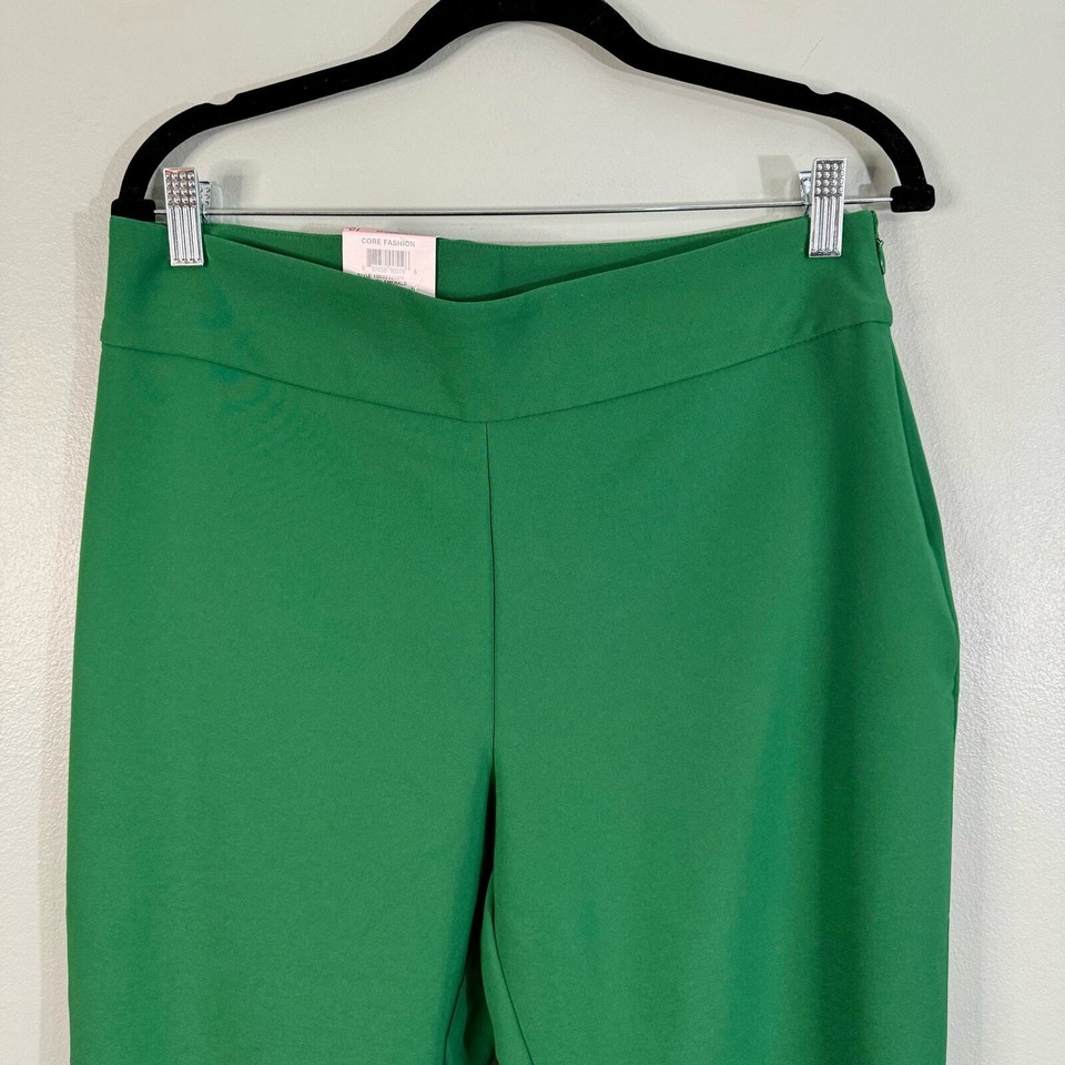 INC INTERNATIONAL CONCEPTS Pants Womens 10 Ruffled-Hem Ankle Mid Rise ...