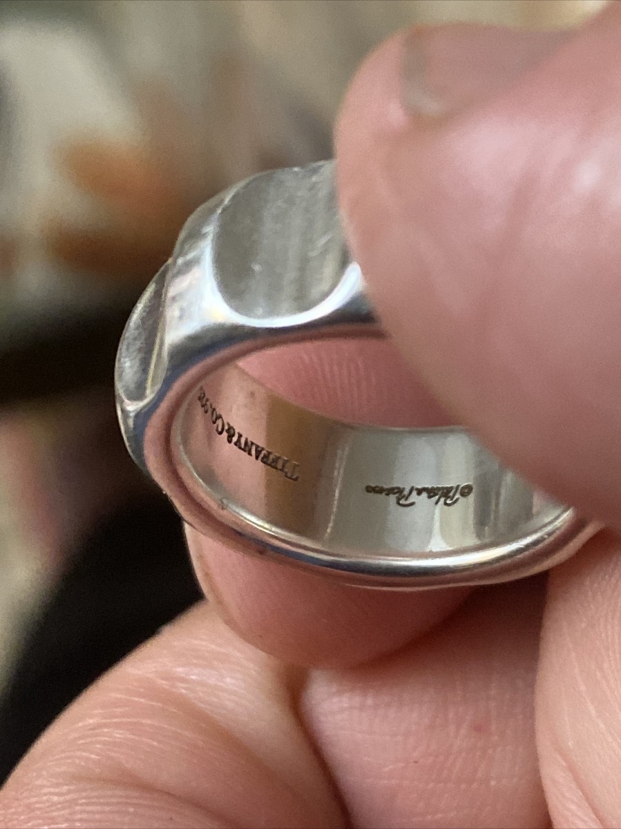 Tiffany & Co Silver Paloma Picasso Groove Wide Ring Wedding Tiffany & Co Silver Paloma Picasso Groove Wide Ring Wedding