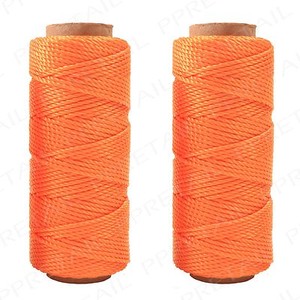 50m Orange Builders Line +PACK OF 2+ Rope String Building Brick Masonry ...
