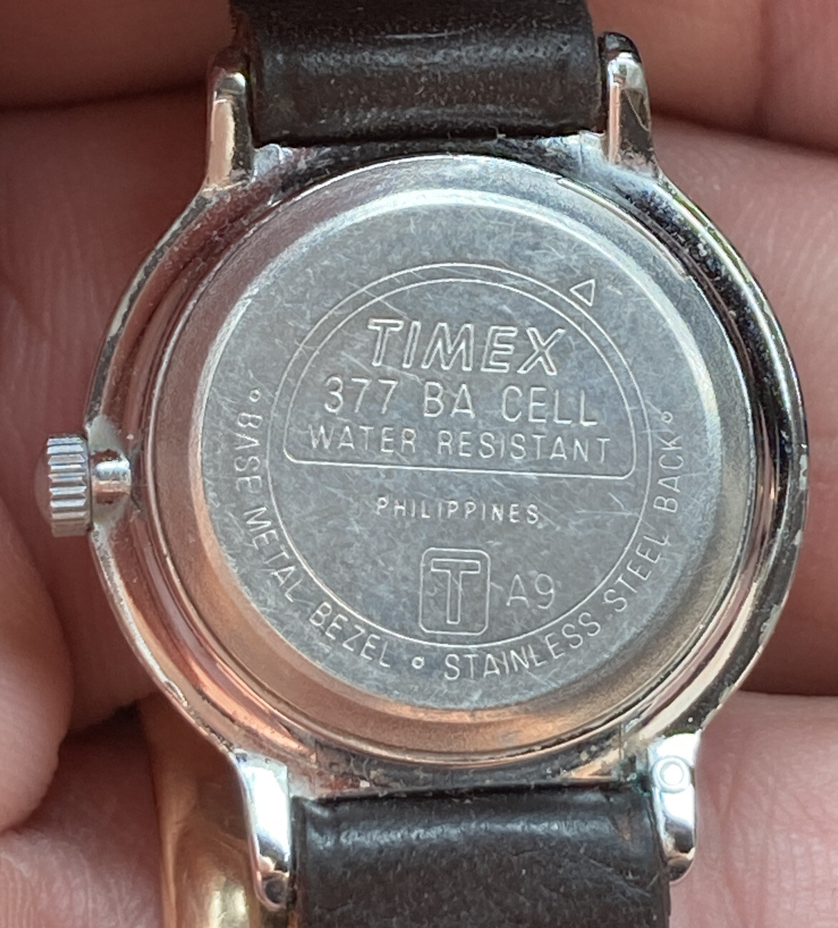 Vintage Timex 377 BA Cell Quartz Analog Ladies Water Resistant Watch ...