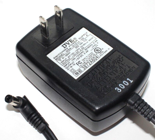 DVE DSA-0151A-05 AC Power Supply Adapter Charger Cord Output 5V DC 2.4A ...