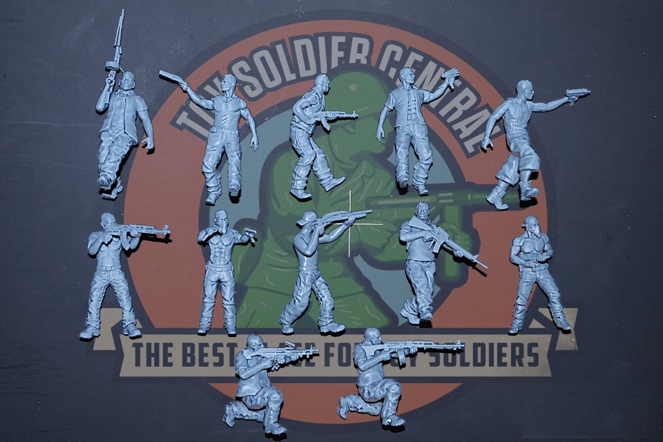 Gangster Toy Soldiers - Modern Street Criminals - 54mm - Thug Army Men ...