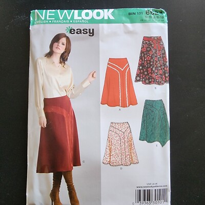 New Look Easy #6623 Size 8-18 (Factory Fold) | eBay