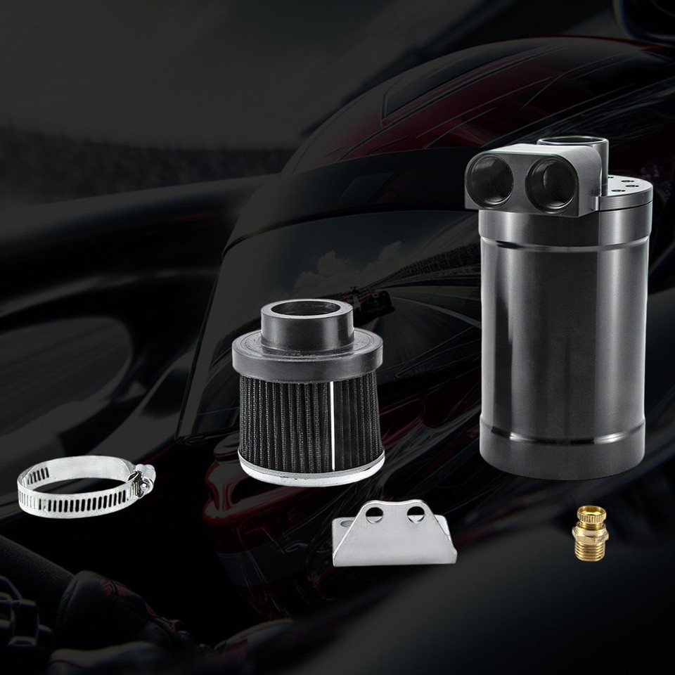 Universal Top Loader Billet Oil 10AN Catch Can Dual-10AN Port For LSX ...