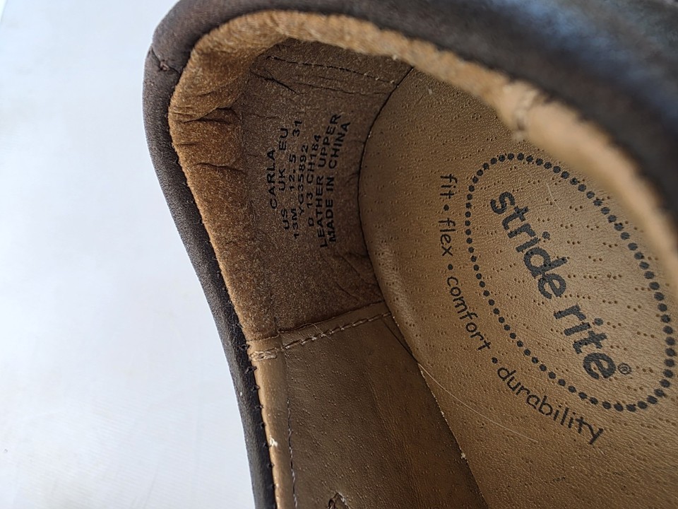 Stride Rite Girls Shoes Sz 13 Carla Brown Leather Mary Jane School ...