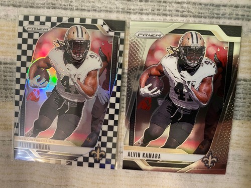 2024 PRIZM FOOTBALL ALVIN KAMARA CHECKER BOARD & BASE CARD MINT RARE ...
