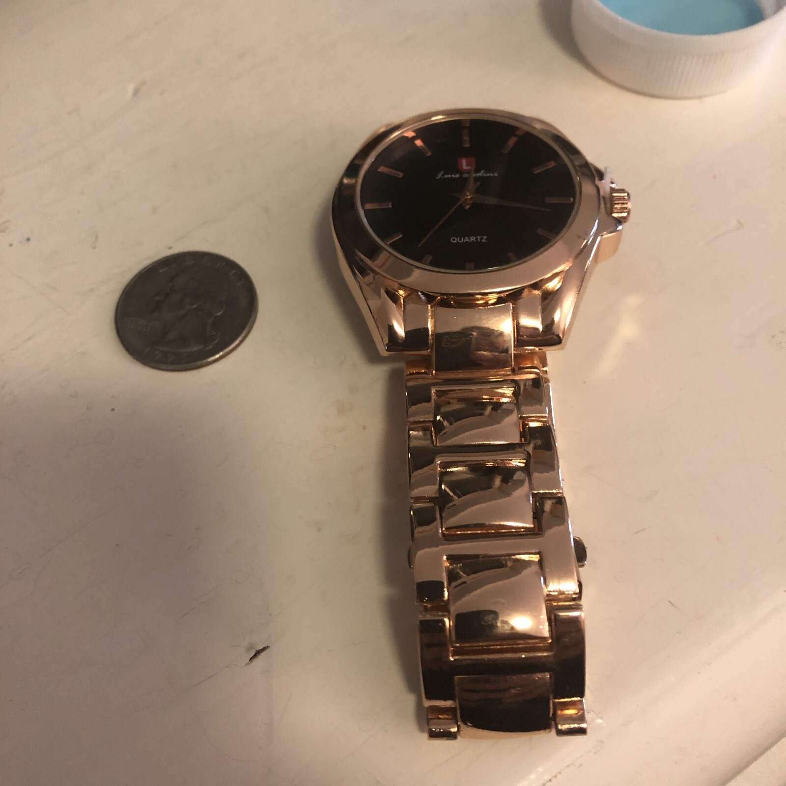 Louis Cardini Rose Gold Quartz Watch | eBay