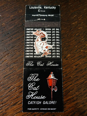 Vintage Matchbook: The Cat House, Louisville, KY | eBay