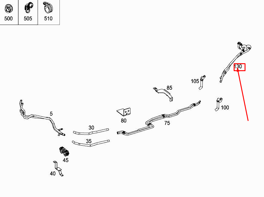 MERCEDES-BENZ VITO W447 Coolant Hose RHD A4478320815 NEW GENUINE | eBay