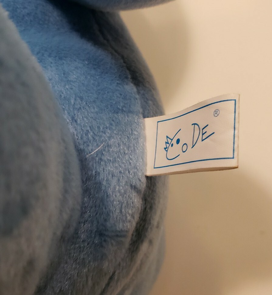 Code Blue Plush Animal With One Big Eye One Small & Bar Code On Tummy ...