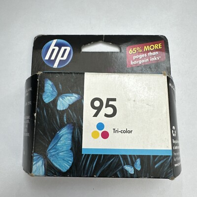 HP 95 Tri Color Ink Cartridge C8766WN Genuine Sealed Box New Oem Exp ...