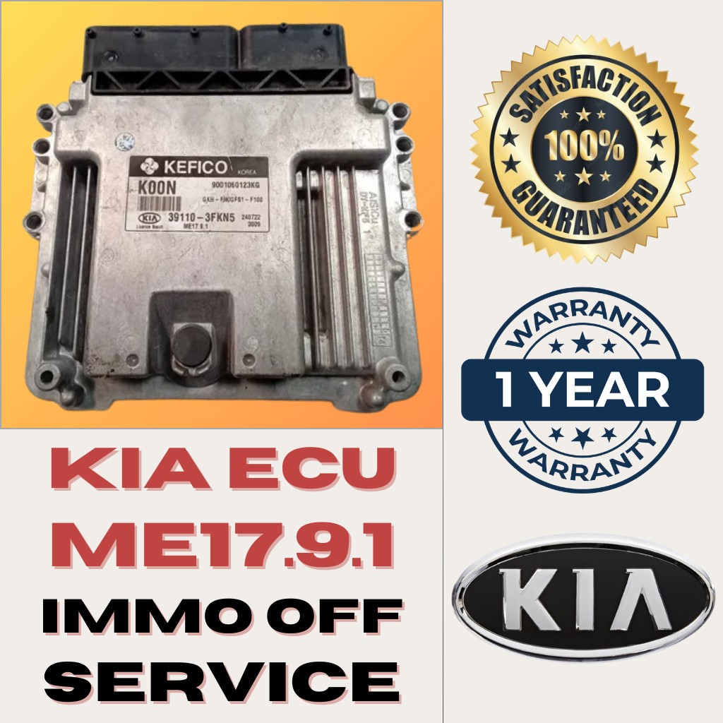 KIA Hyundai ECU Immo Off Service ME17.9.1 Immobilizer Delete ECM PCM ...