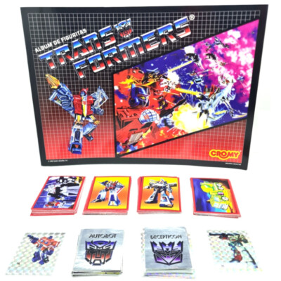 Transformers G1 Sticker Album Complete Argentina Cromy 80s Retro ...