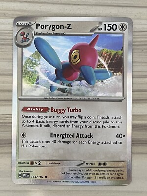 Pokémon TCG Porygon - Z Paradox Rift #144/182 Holo Rare | eBay