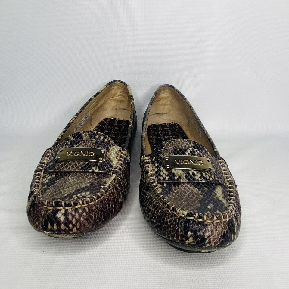 VIONIC 456 SYDNEY TVW4105 Snake Print Loafer Size 8.5 In Box | eBay