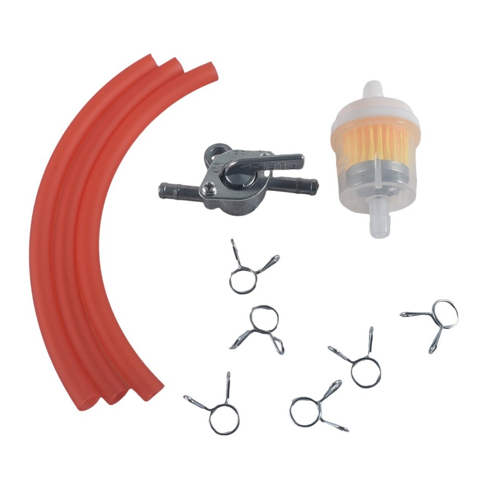 RED FUEL LINE PETCOCK VALVE KIT For 50CC-250CC BAJA APOLLO TAOTAO ATV ...