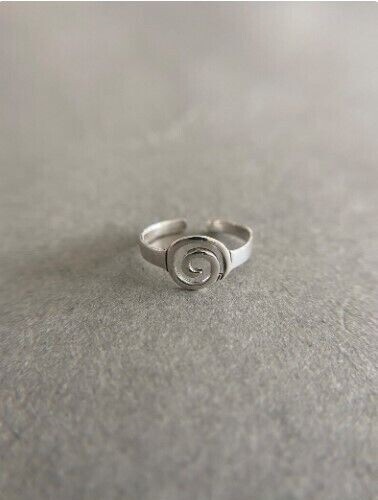 Fancy Swirl Style Toe Ring Solid Metal 925 Sterling Silver Women ...