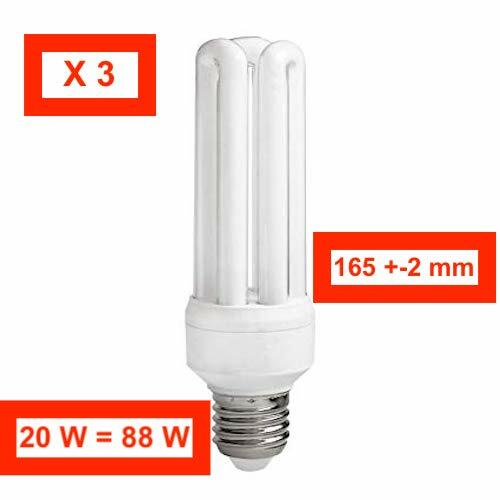 Lot Of 3 Zenith Energy Saving Bulbs E27 20W Power 88W Warm 2700K | eBay