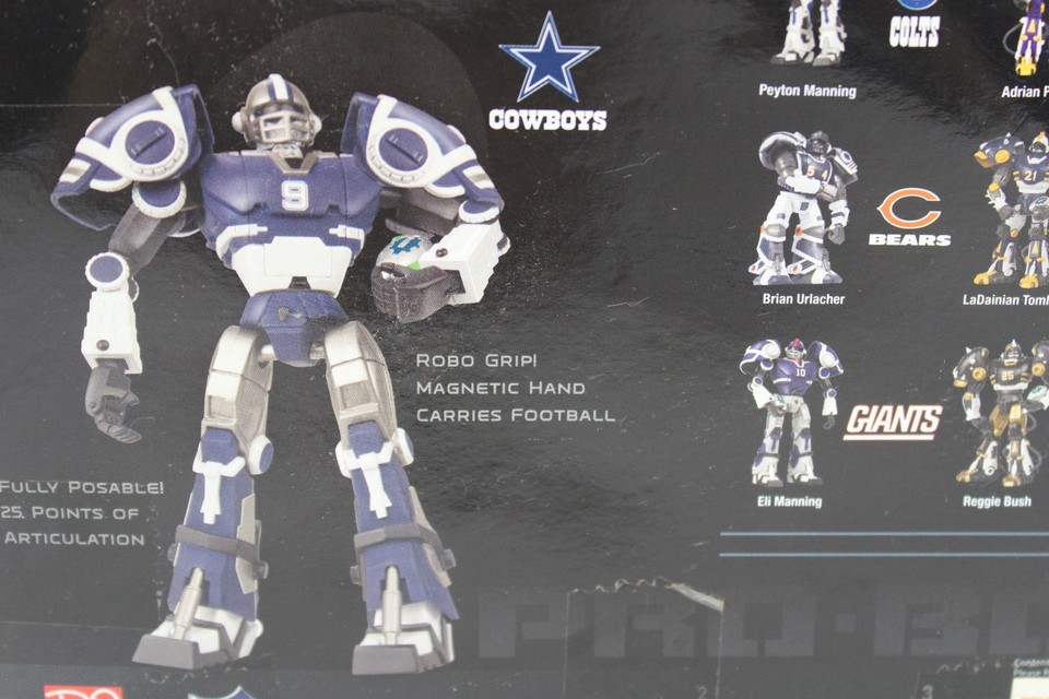 Tony Romo #9 Pro-Bots Robot 6" Action Figure Cowboys Football NFL New ...