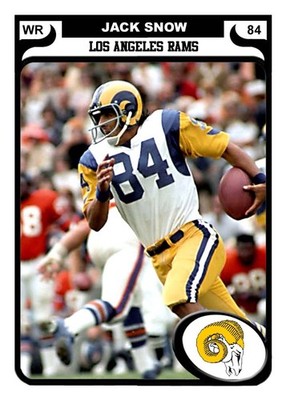 ACEO JACK SNOW LOS ANGELES RAMS CUSTOM HAND MADE ART CARD | eBay