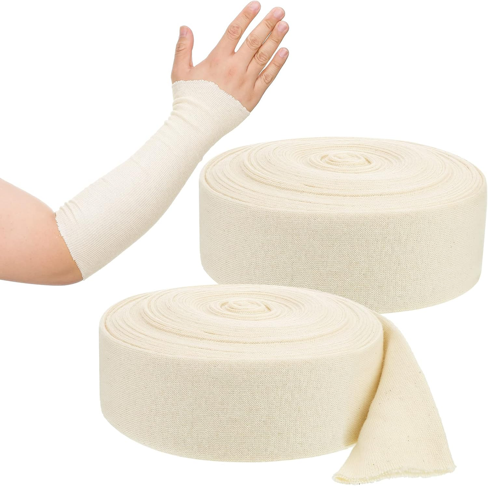 2 Rolls Cotton Stockinette Tubular Bandage 11 Yard Comfortable Arm ...