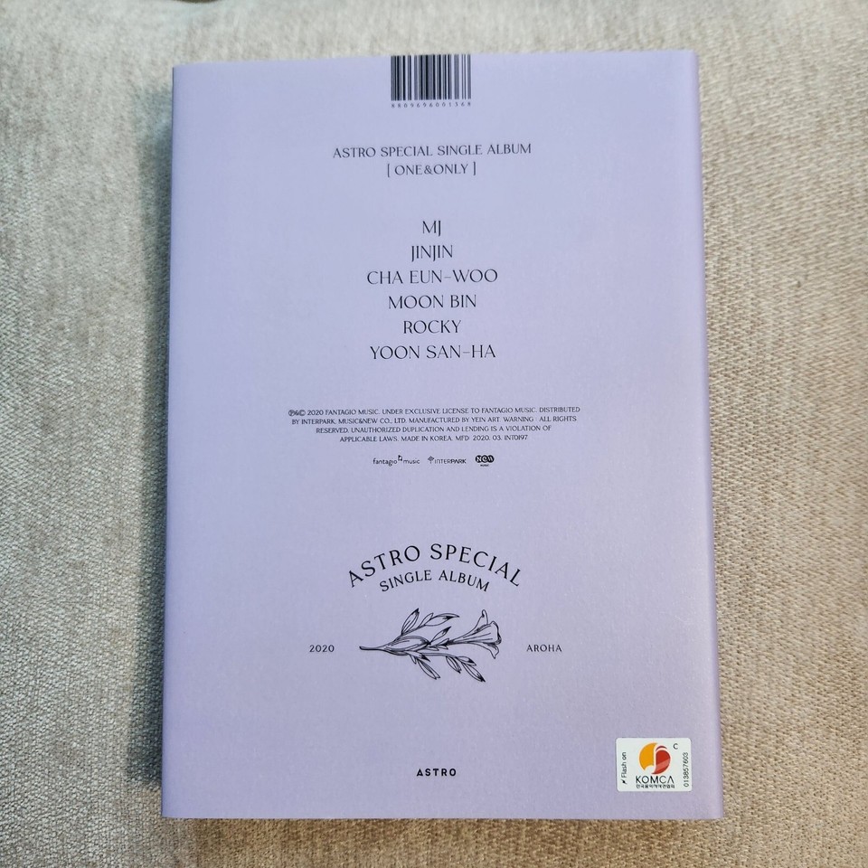 ASTRO One & Only Special Album Limited Edition (NO INCLUSIONS, ALBUM+CD ...