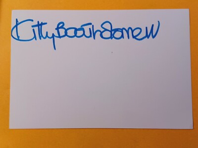 Kitty Bartholomew Signed 4x6 Index Card - The Home Show - You're Home ...