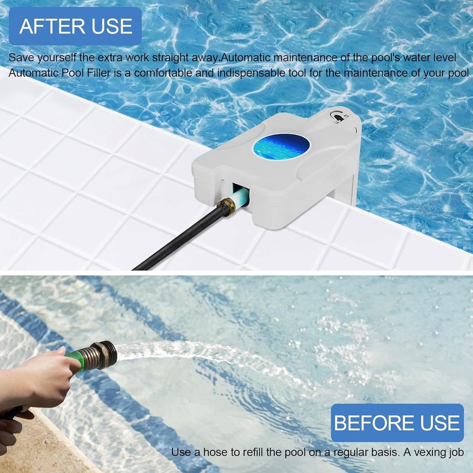 2025 Upgrade Automatic Pool Filler, Pool Water Leveler Auto Fill, Pool ...
