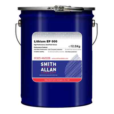 Lithium EP000 Semi-Fluid Grease Extreme Pressure 12.5KG Pail Keg | eBay