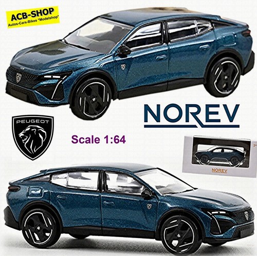 Peugeot 408 GT Hybrid 2023 Obsession Blau blue metallic 1:64 Norev ...
