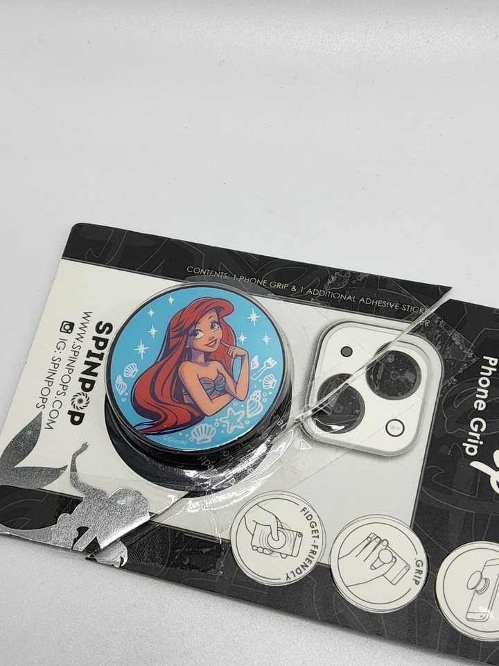 Disney Little Mermaid Ariel SpinPop Pop Grip Phone Grip & Holder | eBay