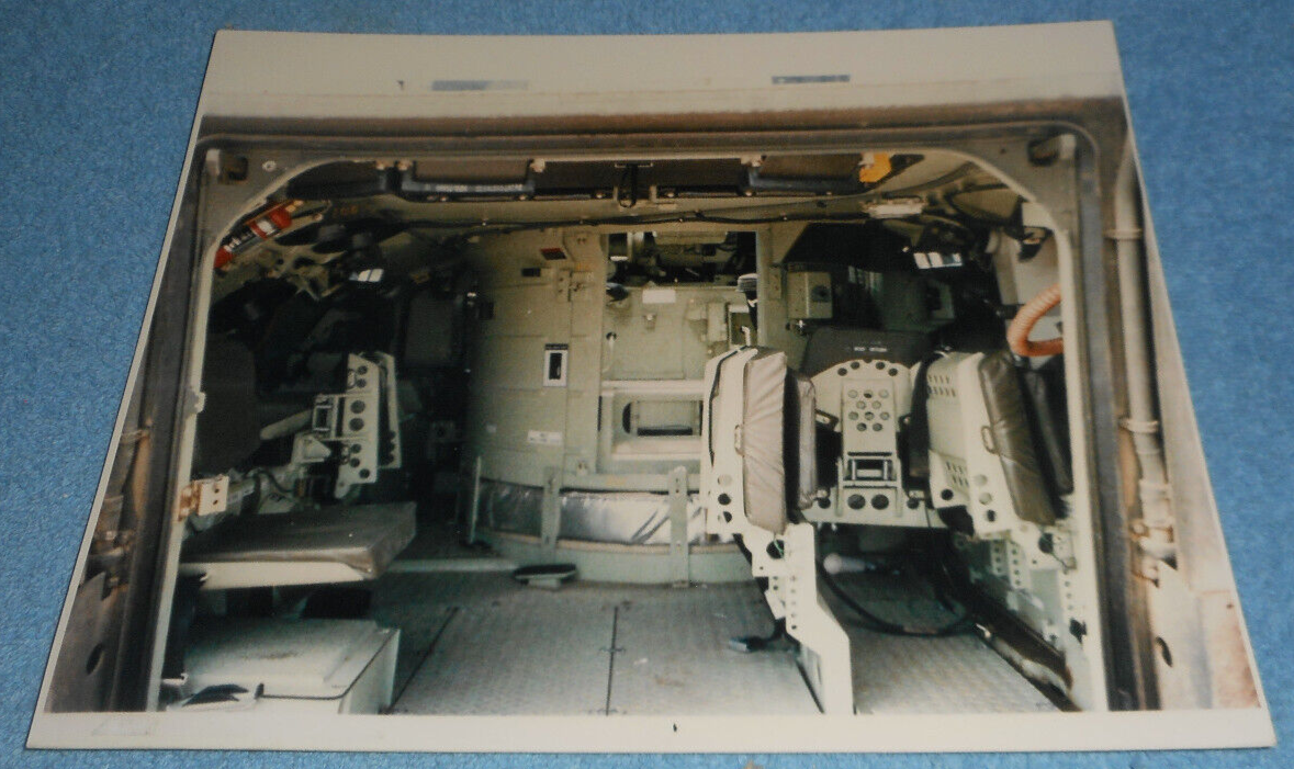 Vintage Photo View of Bradley Fighting Vehicle Interior | eBay