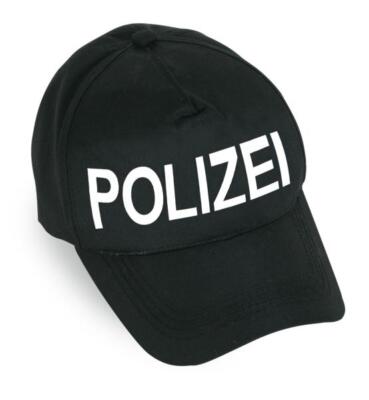 Herren Kinder Polizei Basecap Mütze Caps Karneval Fasching Party Gr. 55 ...