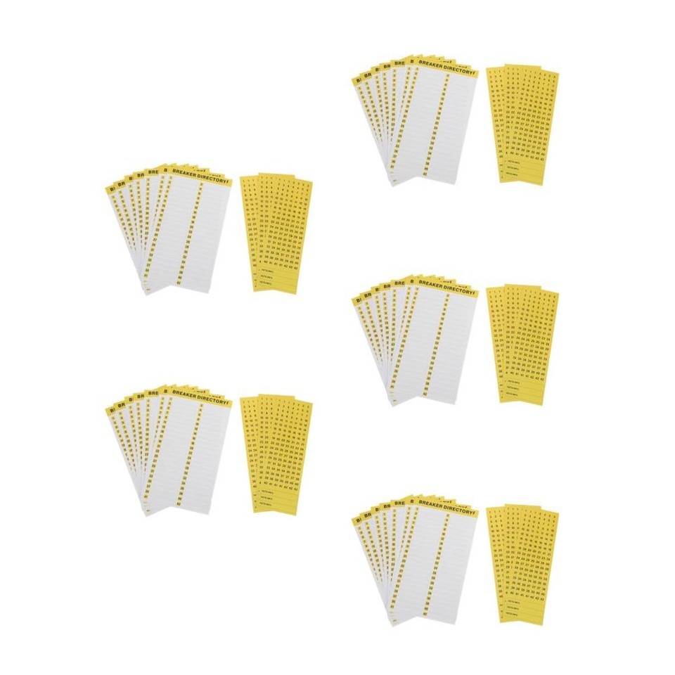 10Sheet Electrical Box Catalog Labels - Breaker Panel Labels Number ...