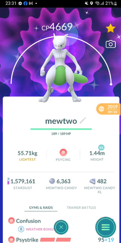 Pokemon Shiny Mewtwo Level 50 - 3 Moves Guaranteed 100% Lucky Trade Go ...