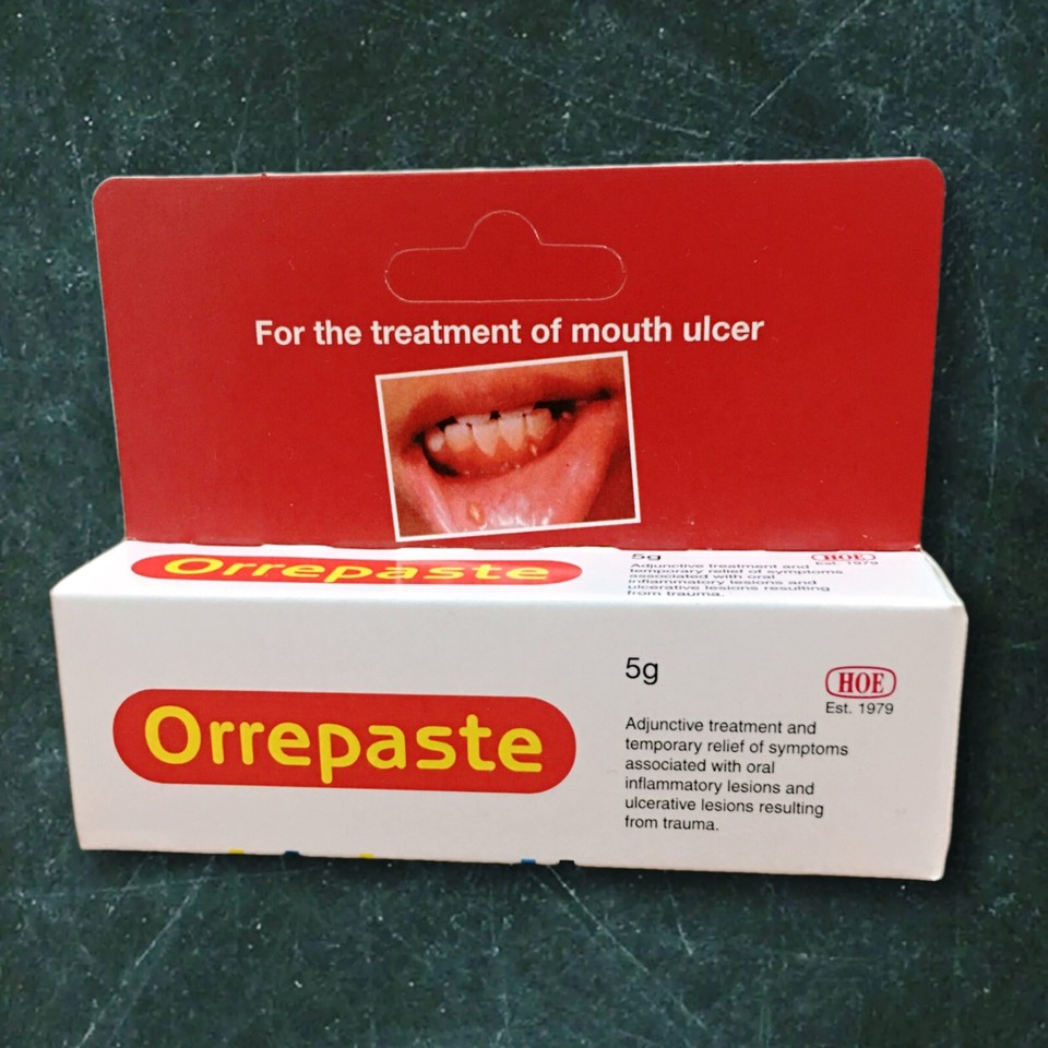 HOE Orrepaste Mouth Ulcer Gel Treatment 5g - Specialist Mouth Ulcer ...