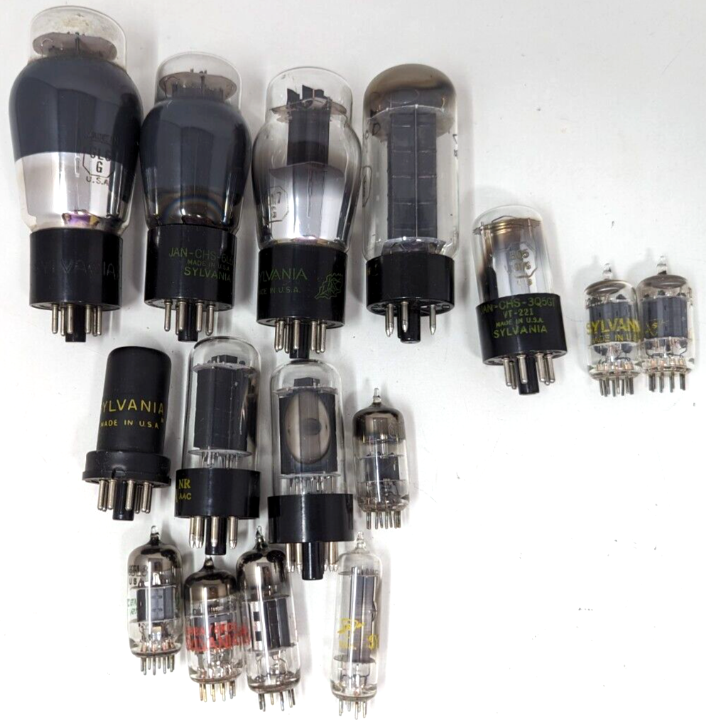 Vintage Sylvania Audio Radio Amplifier Rectifier Electron Vacuum Tube ...