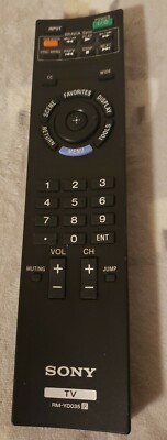 Sony Bravia TV RM-YD035 Remote Control Genuine OEM Replacement Black | eBay