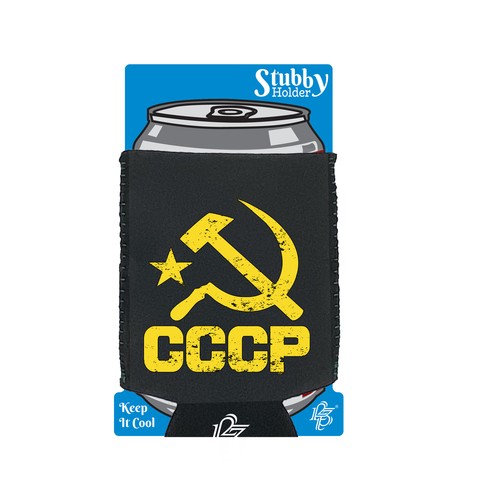 Cccp Yellow - Novelty Funny Gift Stubby Holder With Base Gifts | eBay