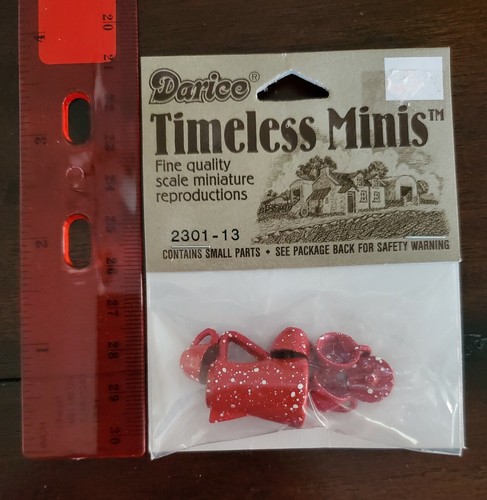 Darice Timeless Minis Miniature Dollhouse Coffee Pot With Cups 6 Pcs ...