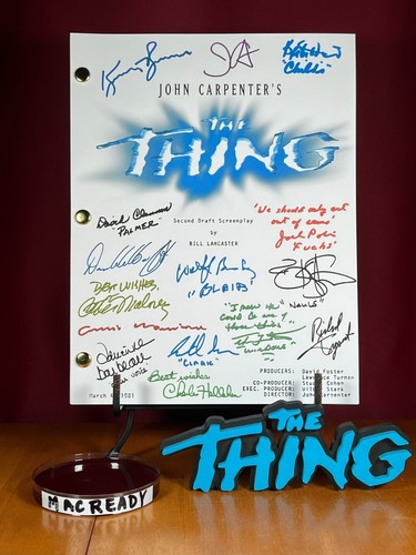 The Thing Script Cast-Signed - Autograph Reprints - 123 Pages - Kurt ...