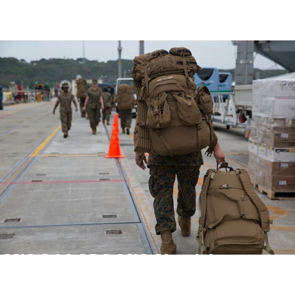 USMC Force Protector Deployment Bag - US Marine Corps Military Coyote ...