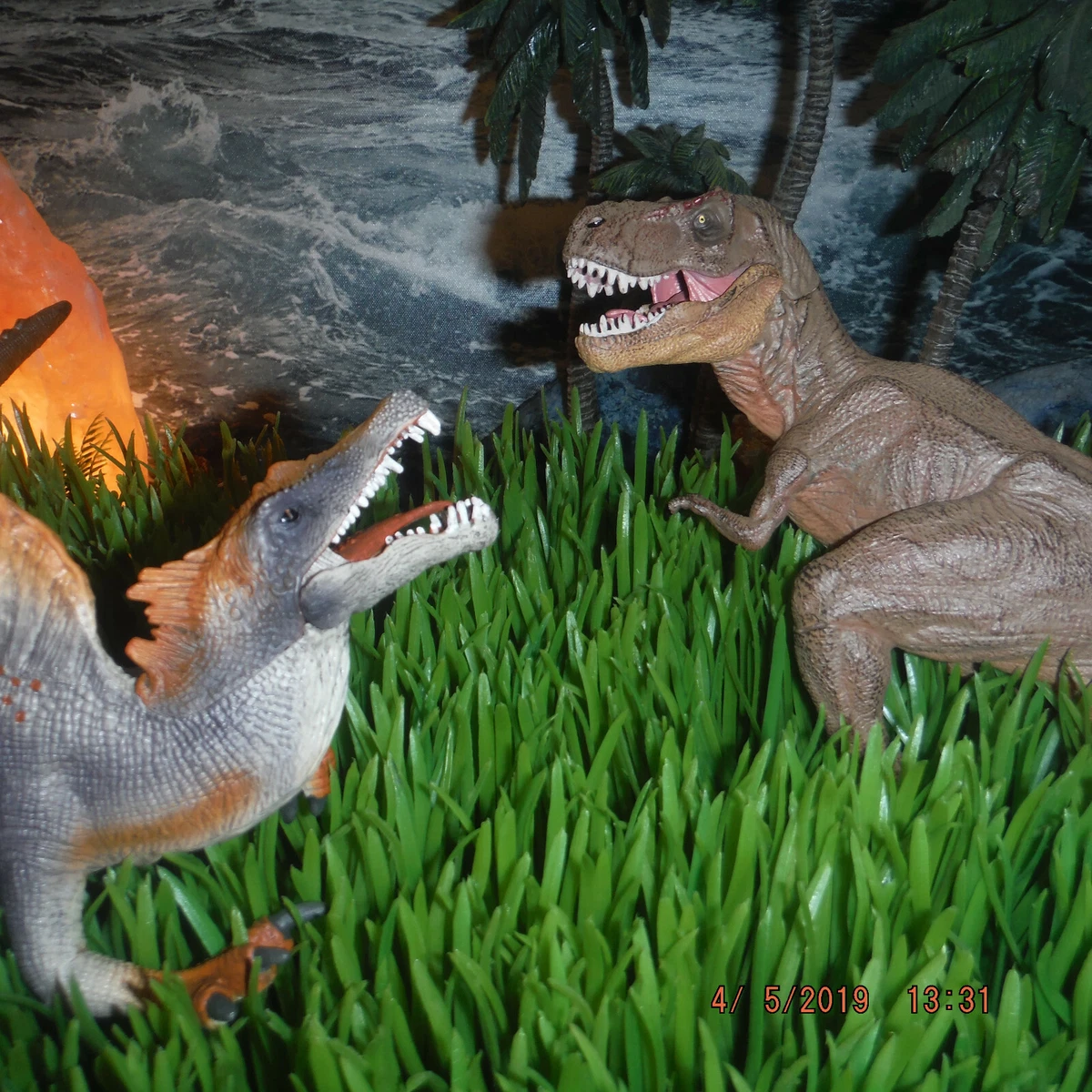 Dinosaurussen T Rex Vs Allosaurus