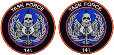 Call of Duty Modern Warfare Task Force 141 Logo Patch -2PC IRON ON OR ...